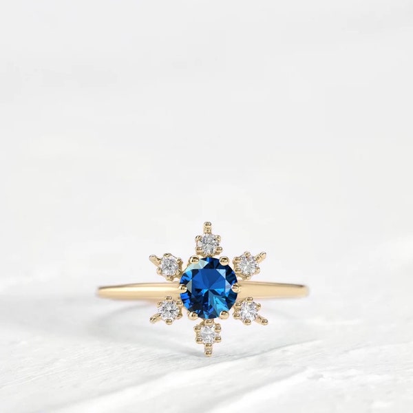 Snowflake Ring - Etsy