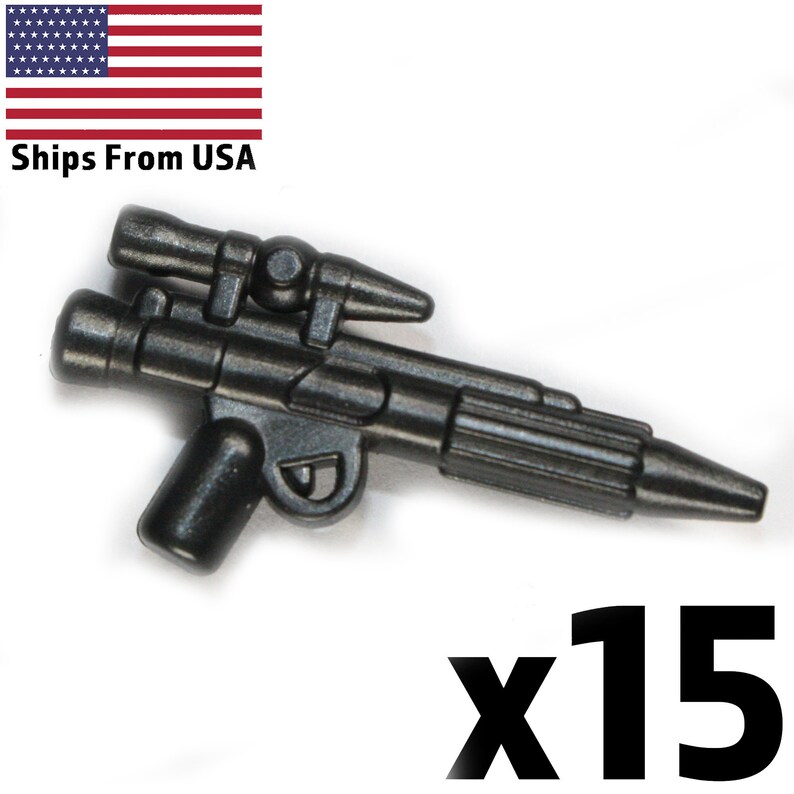 Building Toys LEGO Guns FMG-9 Submachine Gun Modern Army Military ...