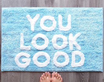 Nice Butt Bum Bath Mat Pink Funny Cute Bathroom Rugs Peach - Etsy