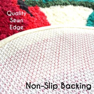 Cherry Bath Mat Fruit Bathroom Rugs for Girls Cute Decor Funny Shower ...