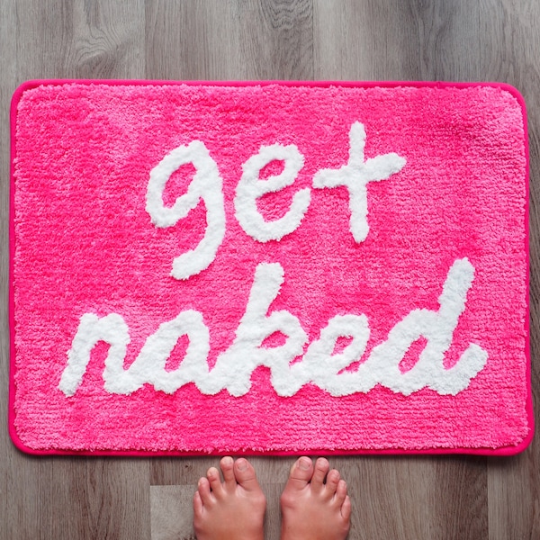Pink Get Naked Rug Etsy Australia