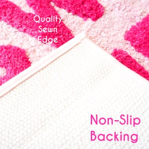 Sweet Cheeks Bath Mat Hot Pink Blush Cute Bathroom Rugs Girls Hello ...