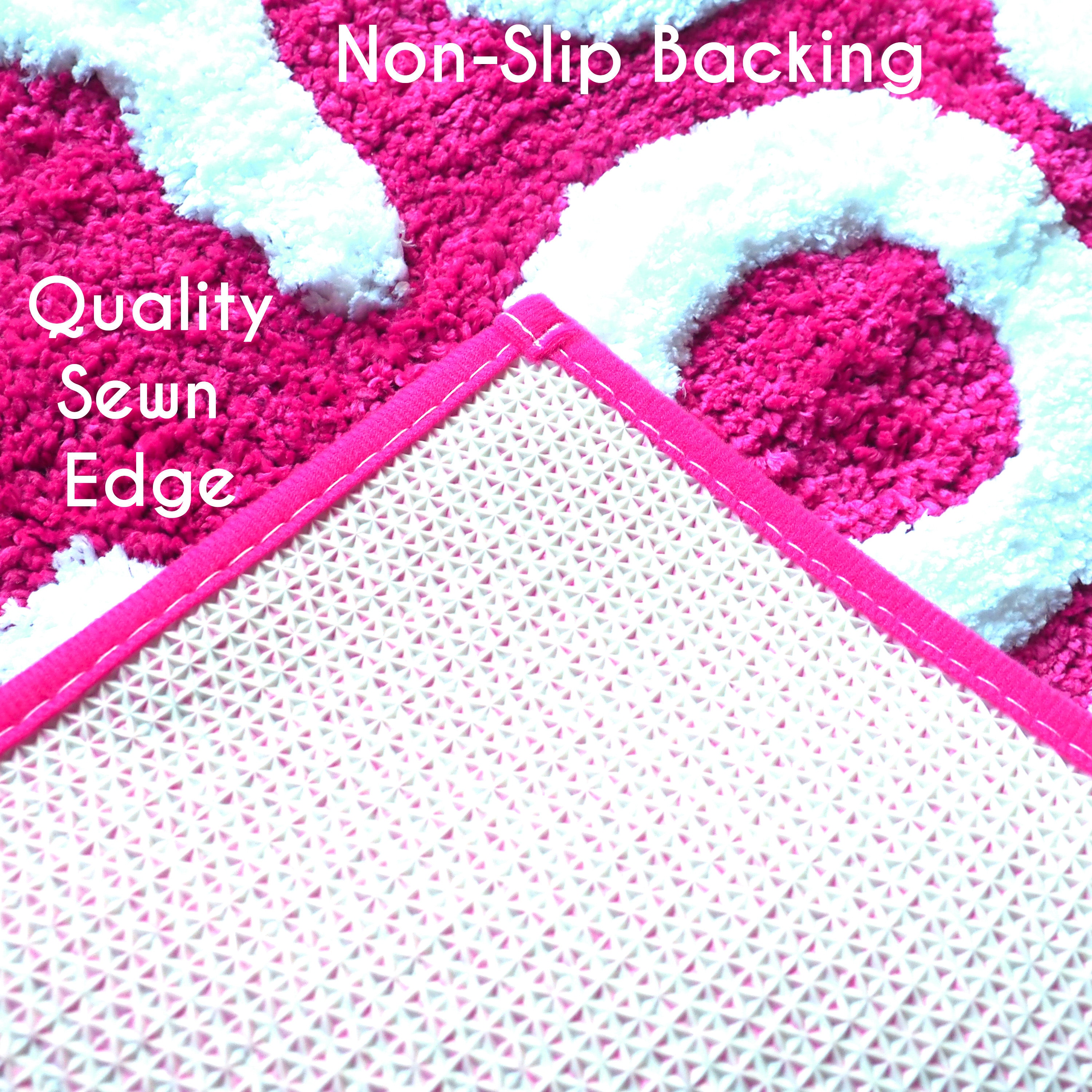 You Look Good Bath Mat Hot Pink Blush Cute Bathroom Rugs Girls Hello ...