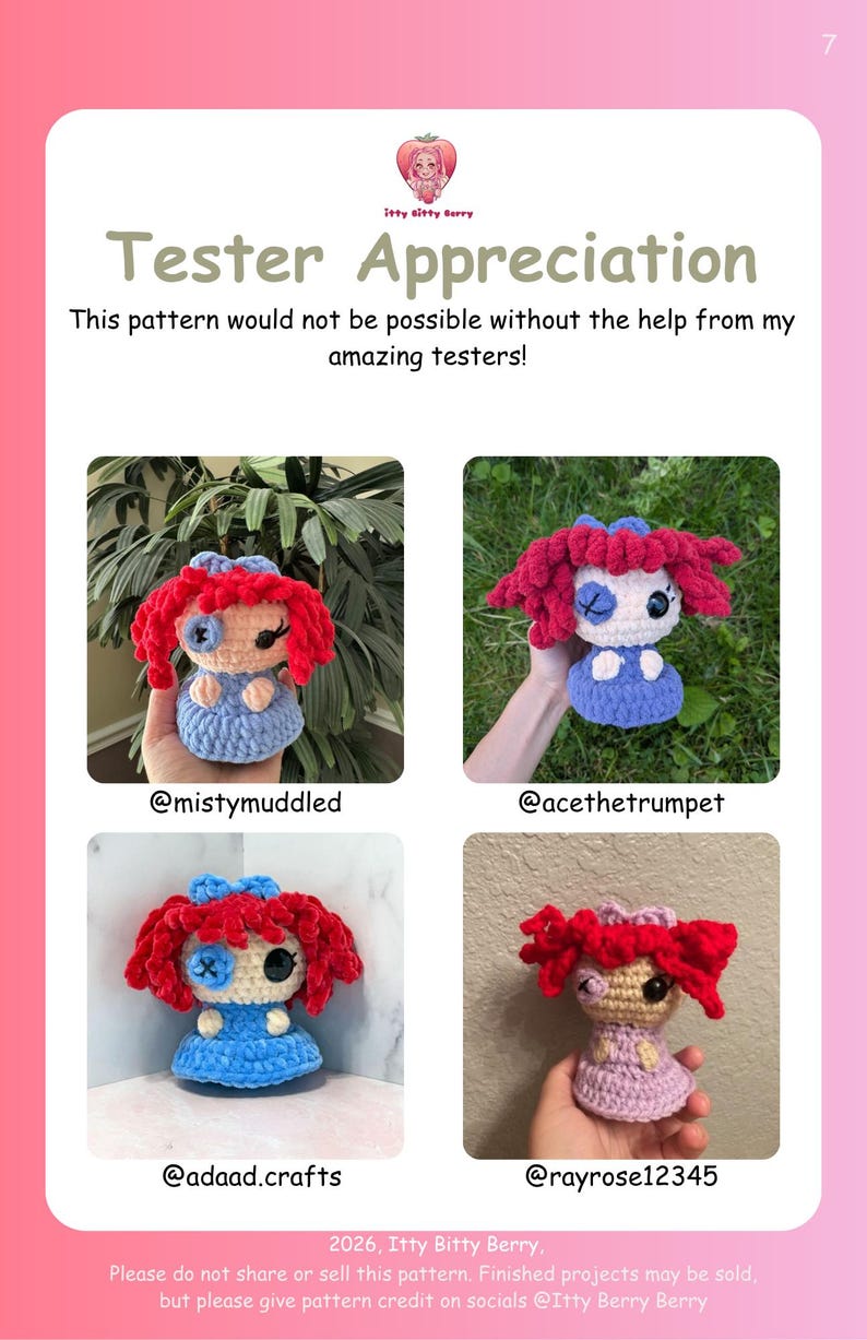 Low Sew Circus Ragdoll Pdf Crochet Pattern Ragatha the Amazing Digital ...