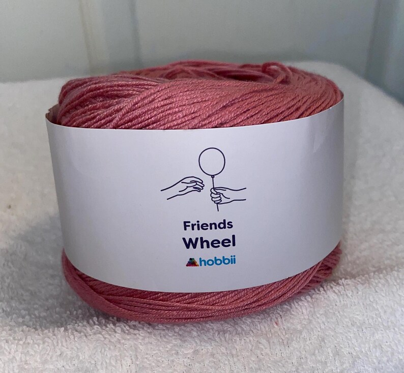 Hobbii Brand Friends Wheel Yarn, Color: Pink Berry Smoothie (54) - Etsy