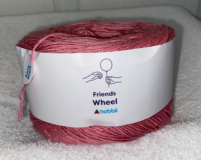 Hobbii Brand Friends Wheel Yarn, Color: Pink Berry Smoothie (54) - Etsy