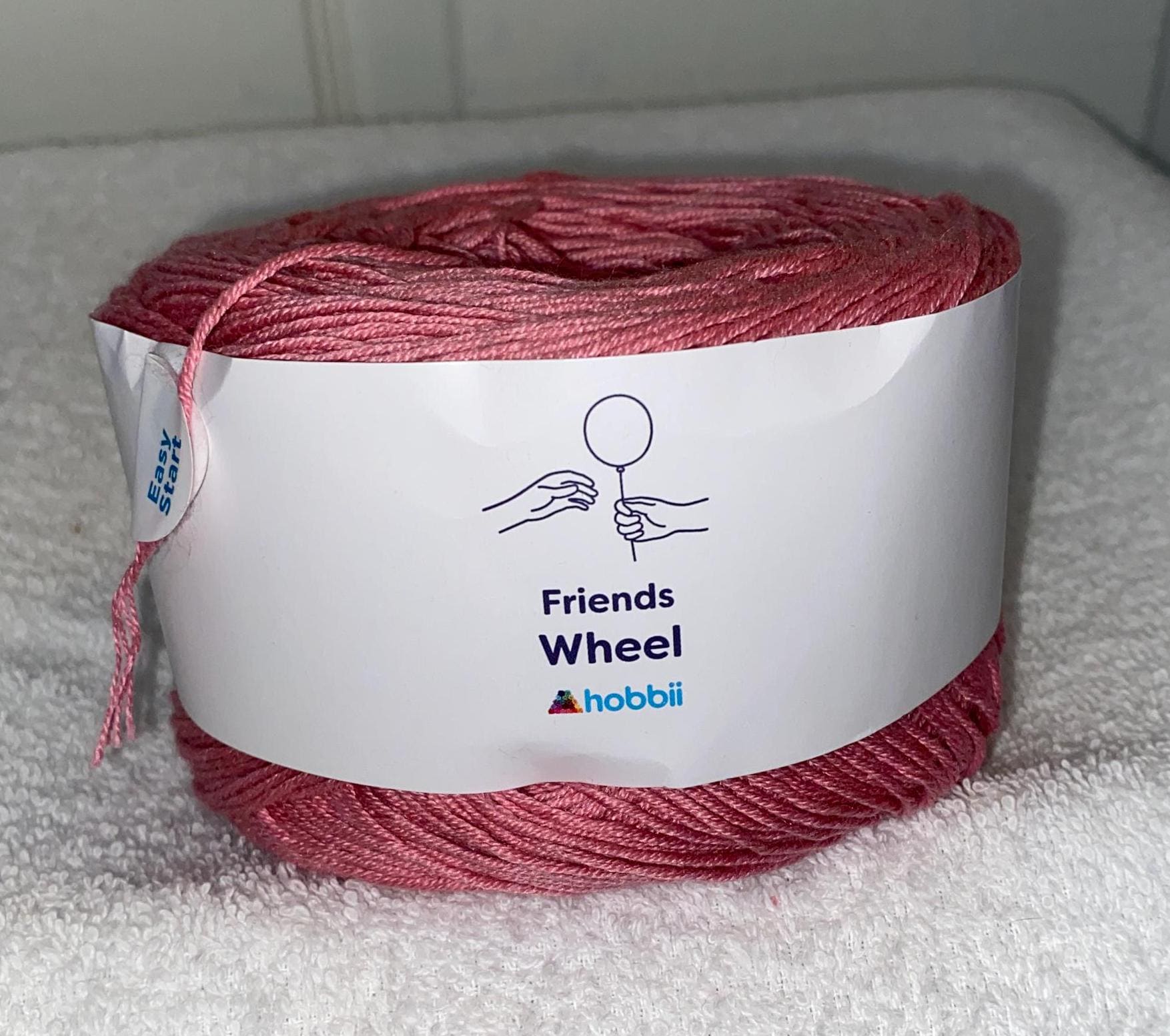 Hobbii Brand Friends Wheel Yarn, Color: Pink Berry Smoothie (54) - Etsy