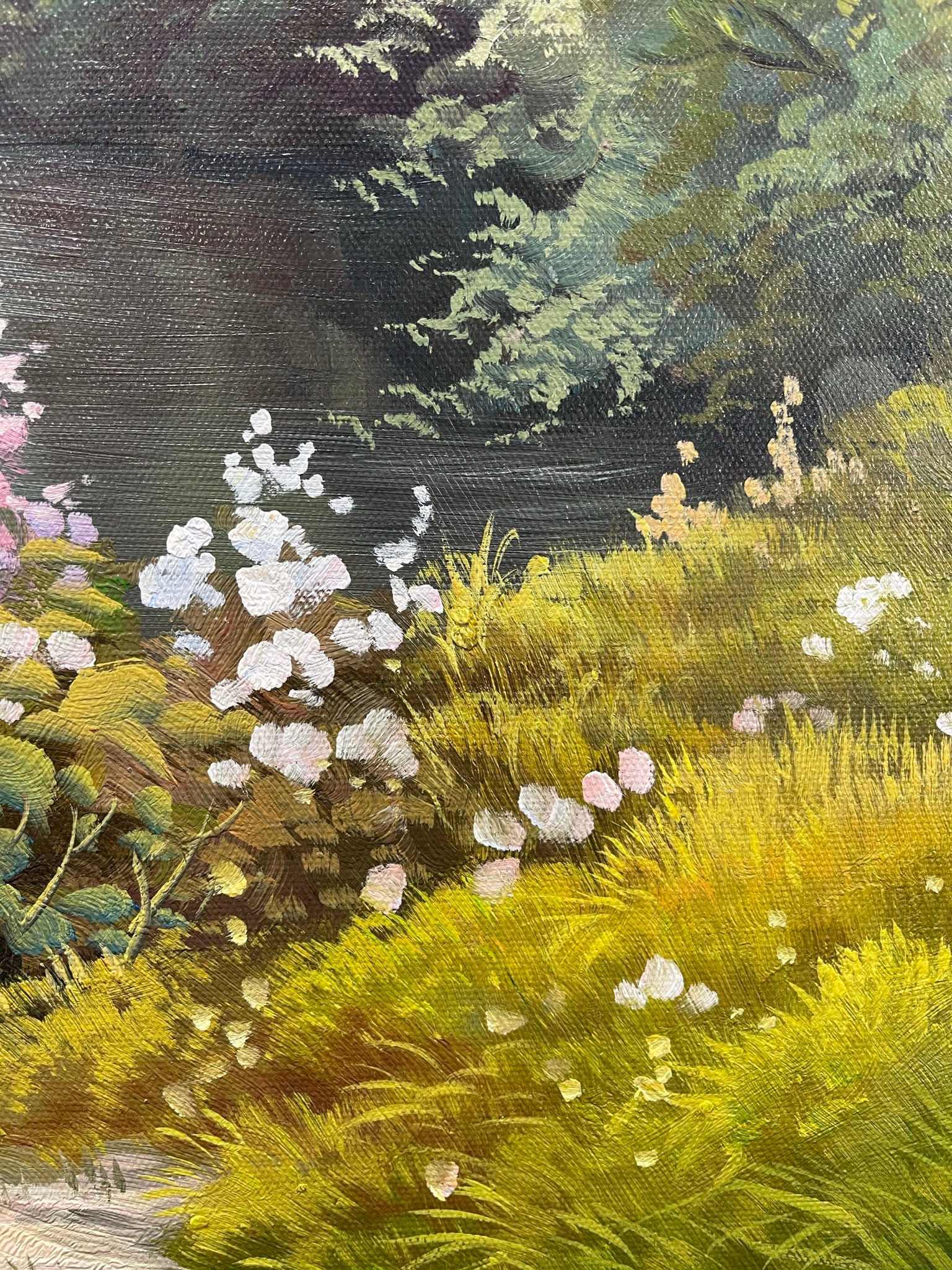 100% Hand-painted Spring Scenery 36x24 Inch Oil Paintings the - Etsy