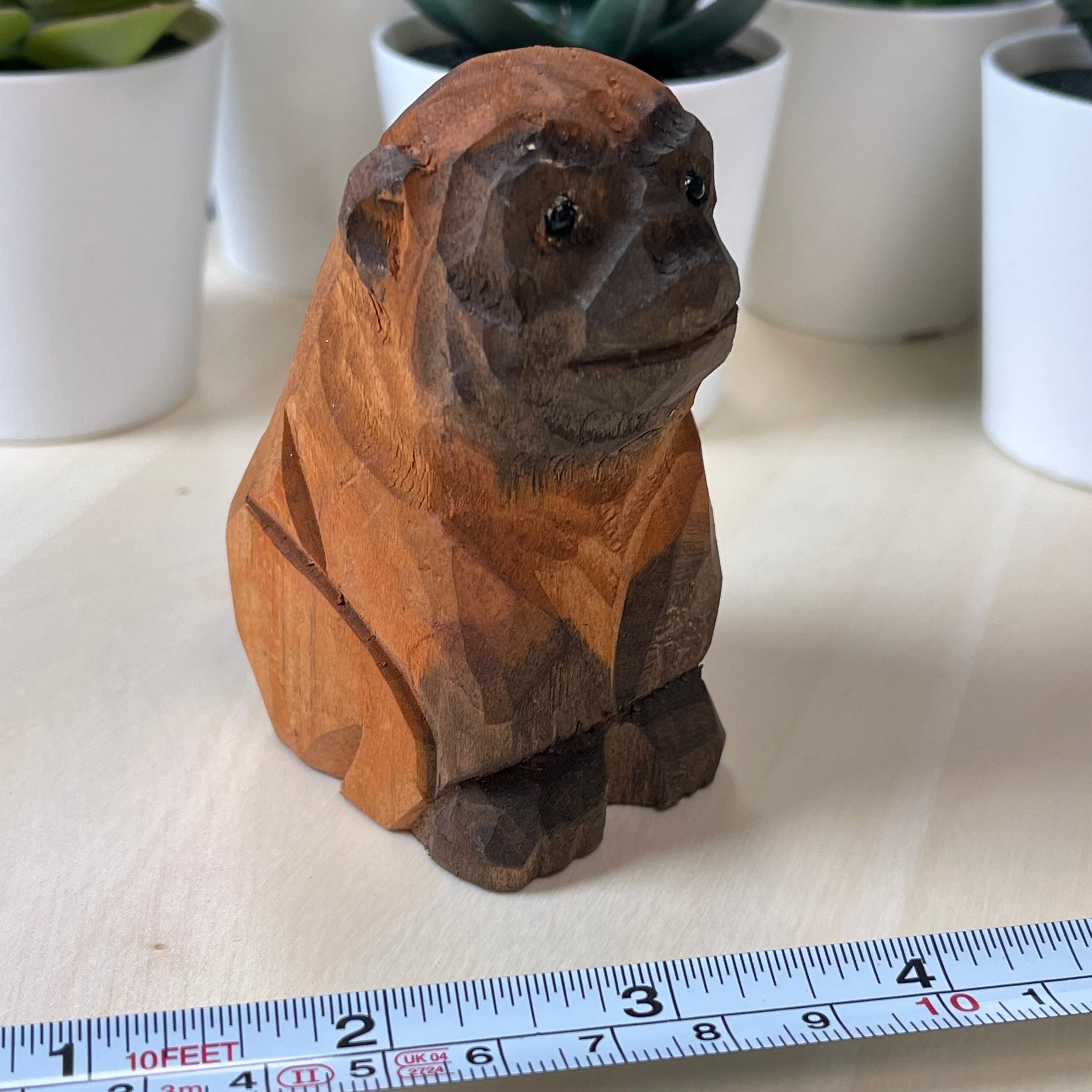 Monkey Hand Carved Wood Sculpture Home Decor Wood Statue Wood | Etsy