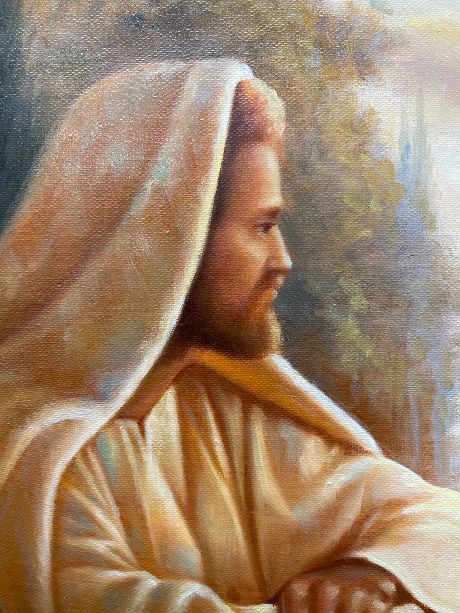 100% Hand-painted 36in X24in Jesus Oil Paintings - Etsy