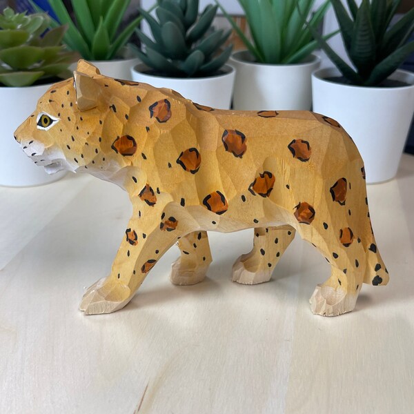 Leopard Statue Sculpture - Etsy