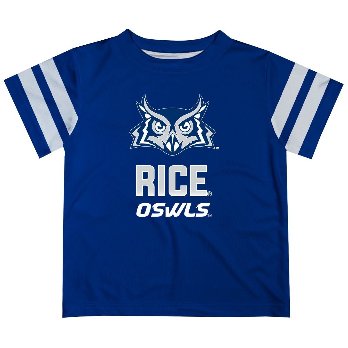 Rice Owls Stripes Blue Short Sleeve Tee Shirt - Etsy
