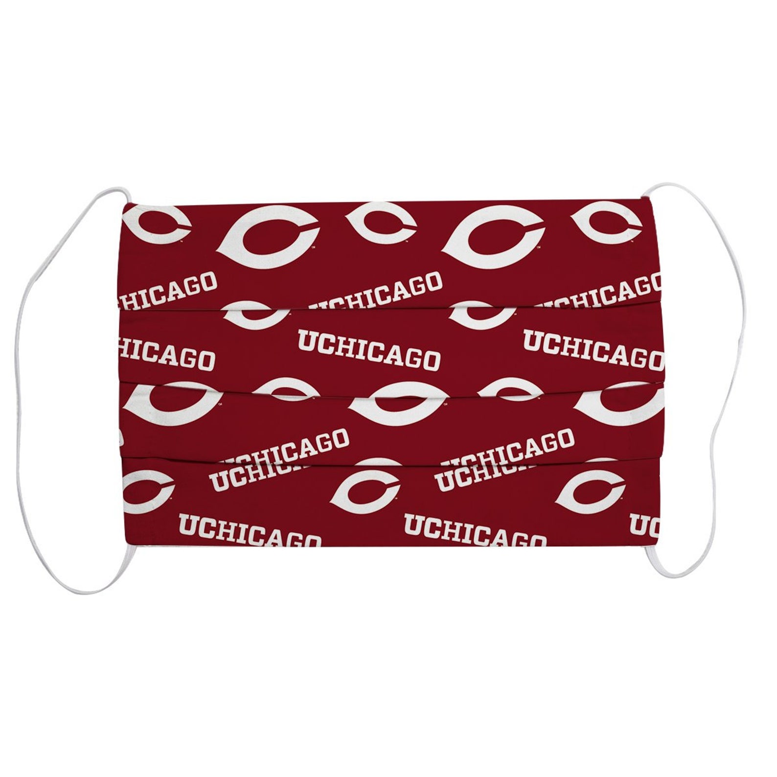 University of Chicago Maroons Face Mask Maroon All Over Logo | Etsy