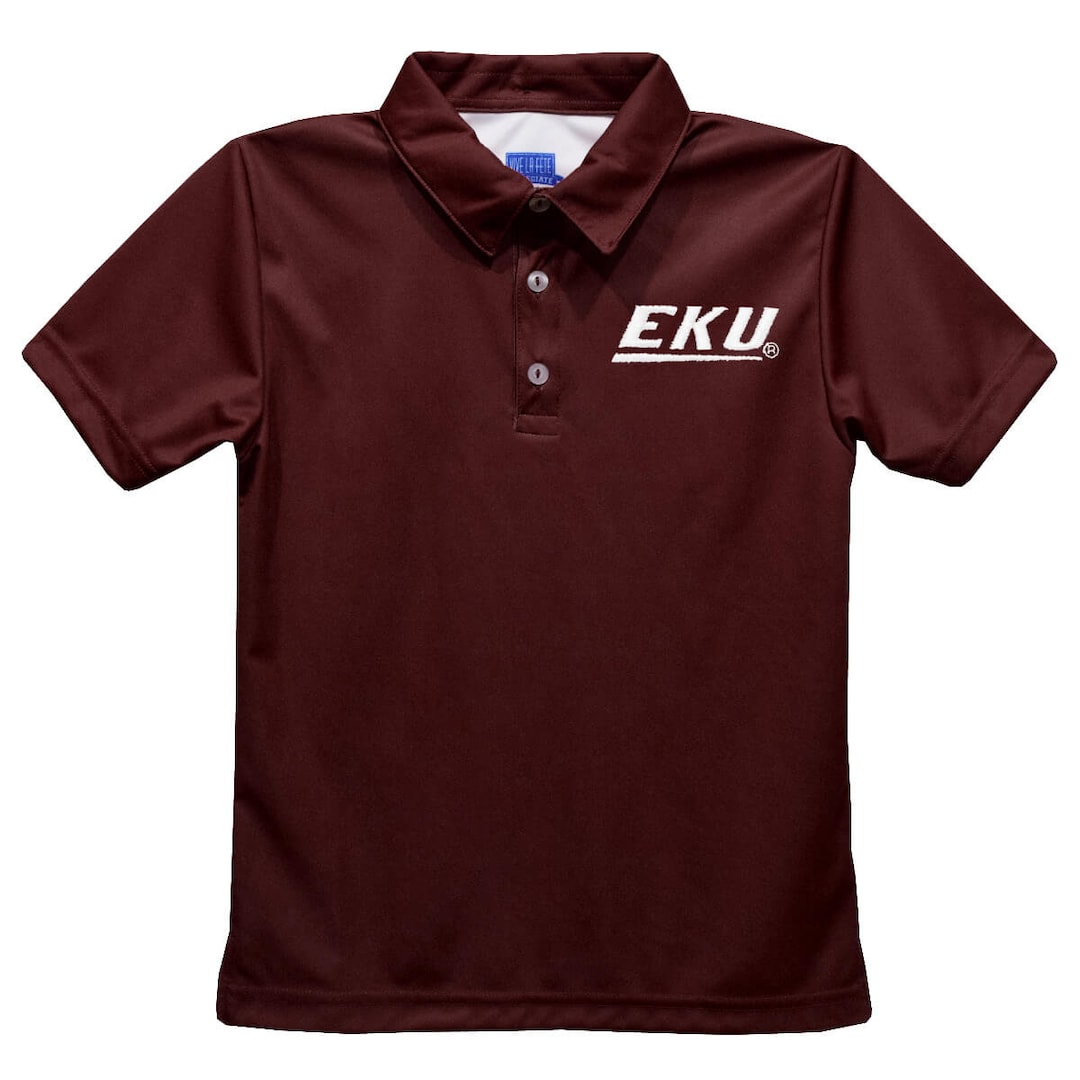 Eastern Kentucky Colonels EKU Embroidered Maroon Short Sleeve Youth ...