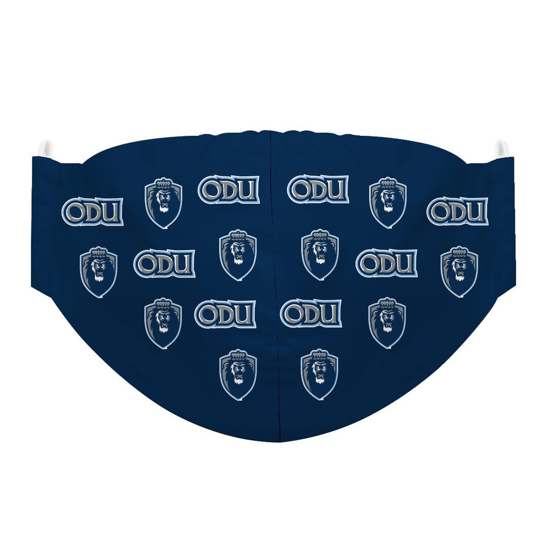Old Dominion Monarchs Face Mask Navy All Over Logo ODU - Etsy