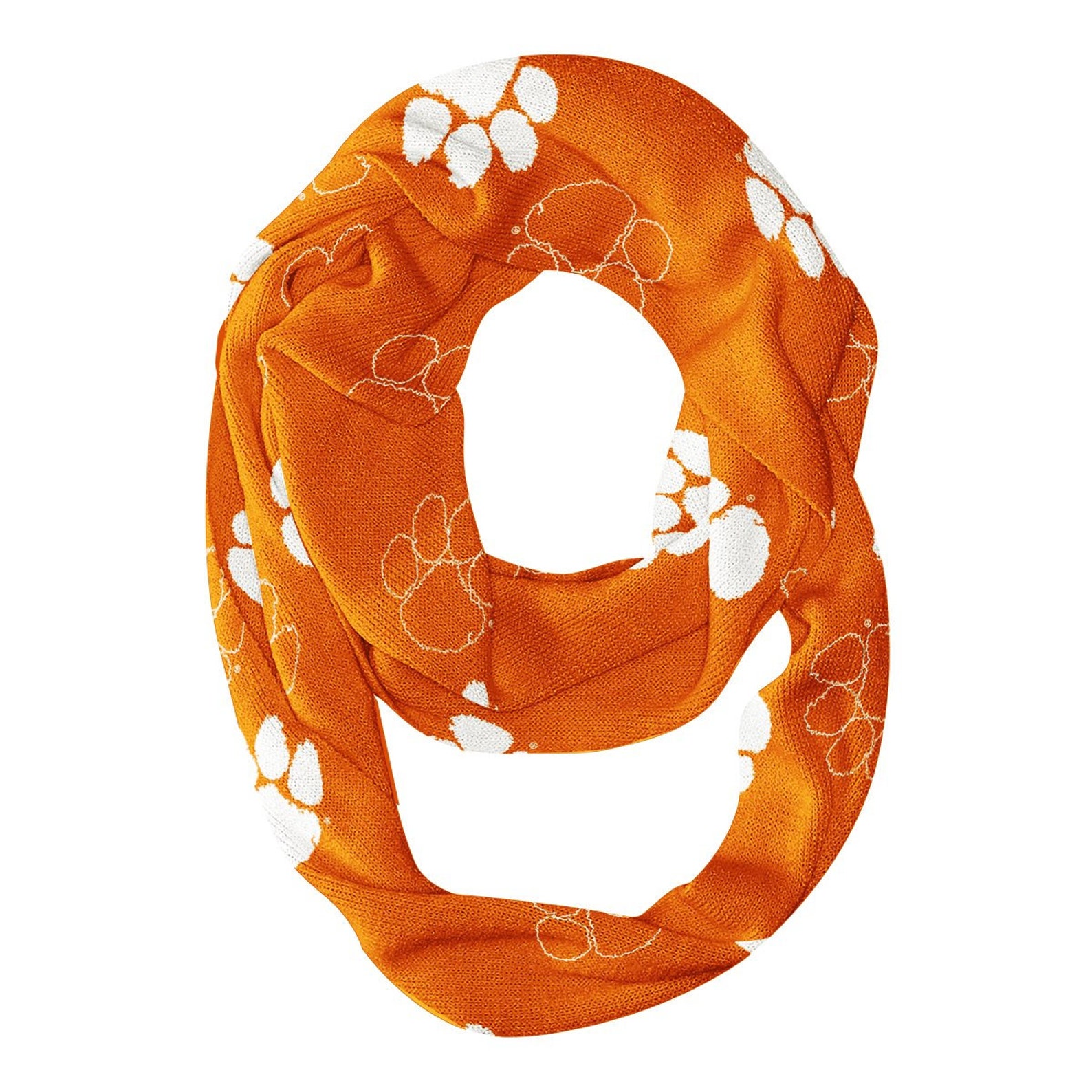 Clemson Tigers All Over Logo Orange Infinity Scarf - Etsy