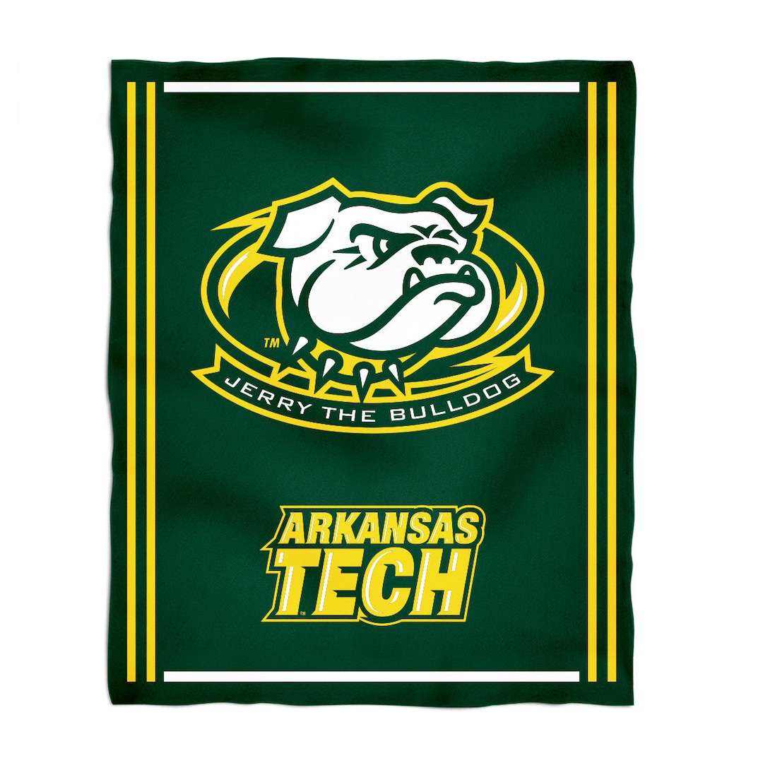 Arkansas Tech Jerry the Bulldog ATU Vive La Fete Kids Game Day Green ...