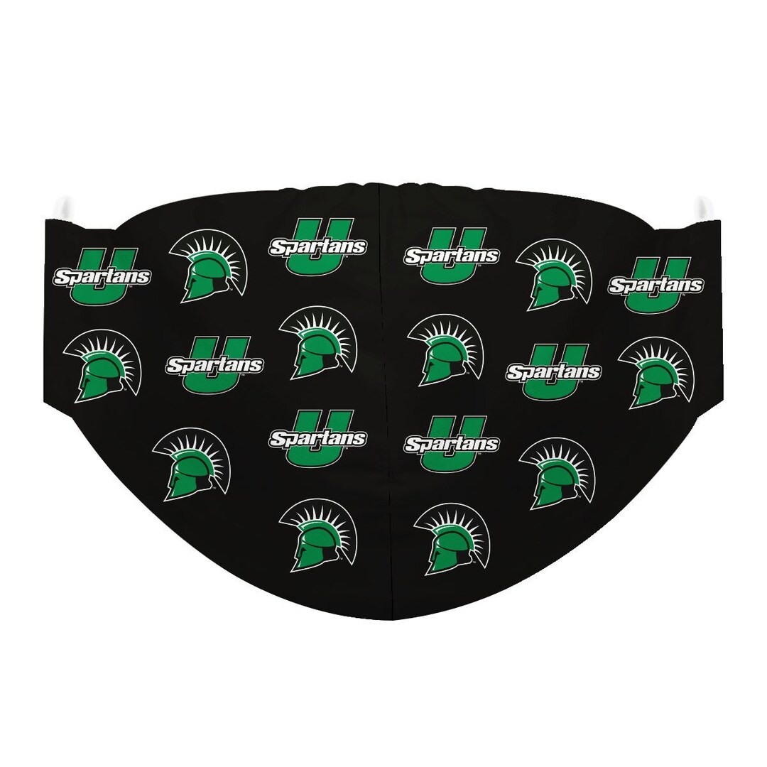 USC Upstate Spartans Face Mask Black All Over Logo - Etsy