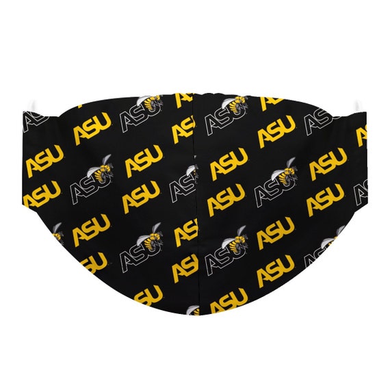 Alabama State Hornets Face Mask Black All Over Logo ASU | Etsy