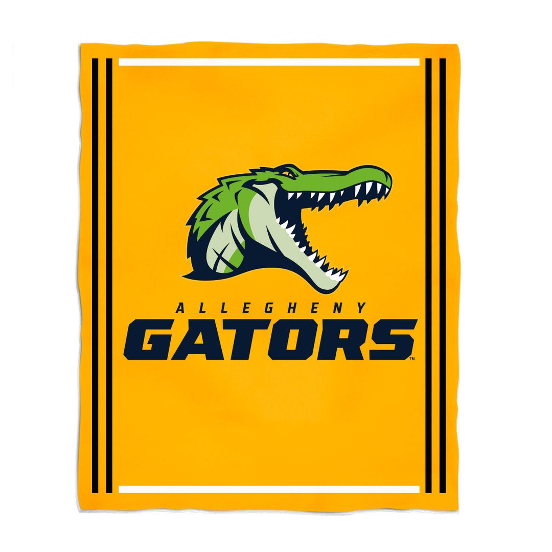 Allegheny Gators Vive La Fete Kids Game Day Gold Plush Soft Minky ...
