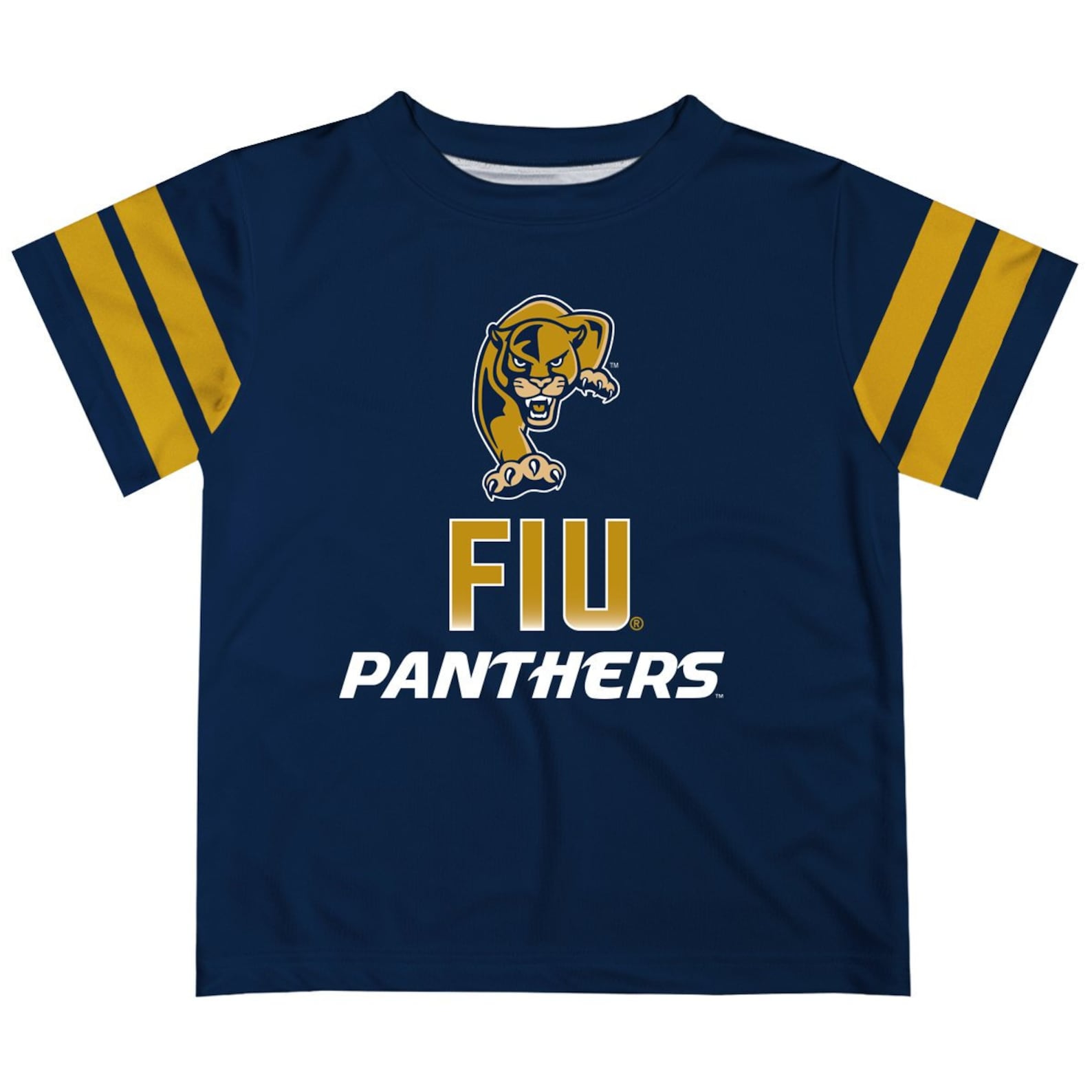 FIU Panthers Stripes Blue Short Sleeve Tee Shirt - Etsy