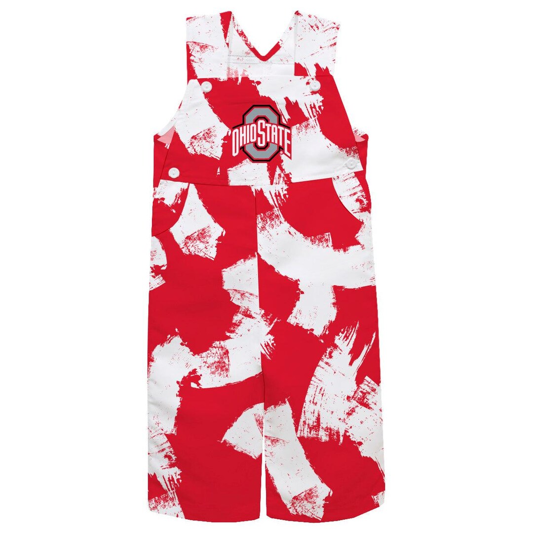 Ohio State Buckeyes Vive La Fete Red and White Paint Brush Desing Logo ...