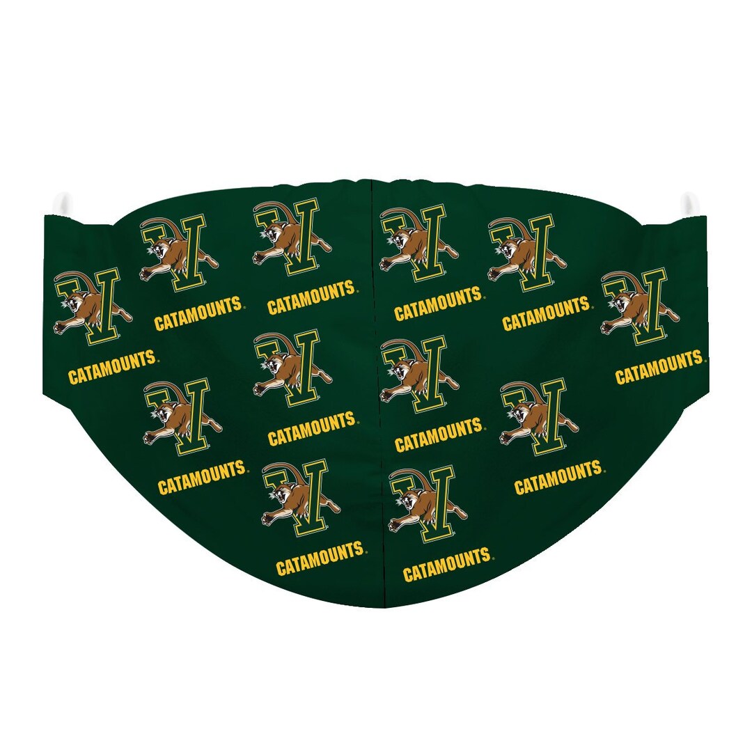 Vermont Catamounts Face Mask Green All Over Logo - Etsy