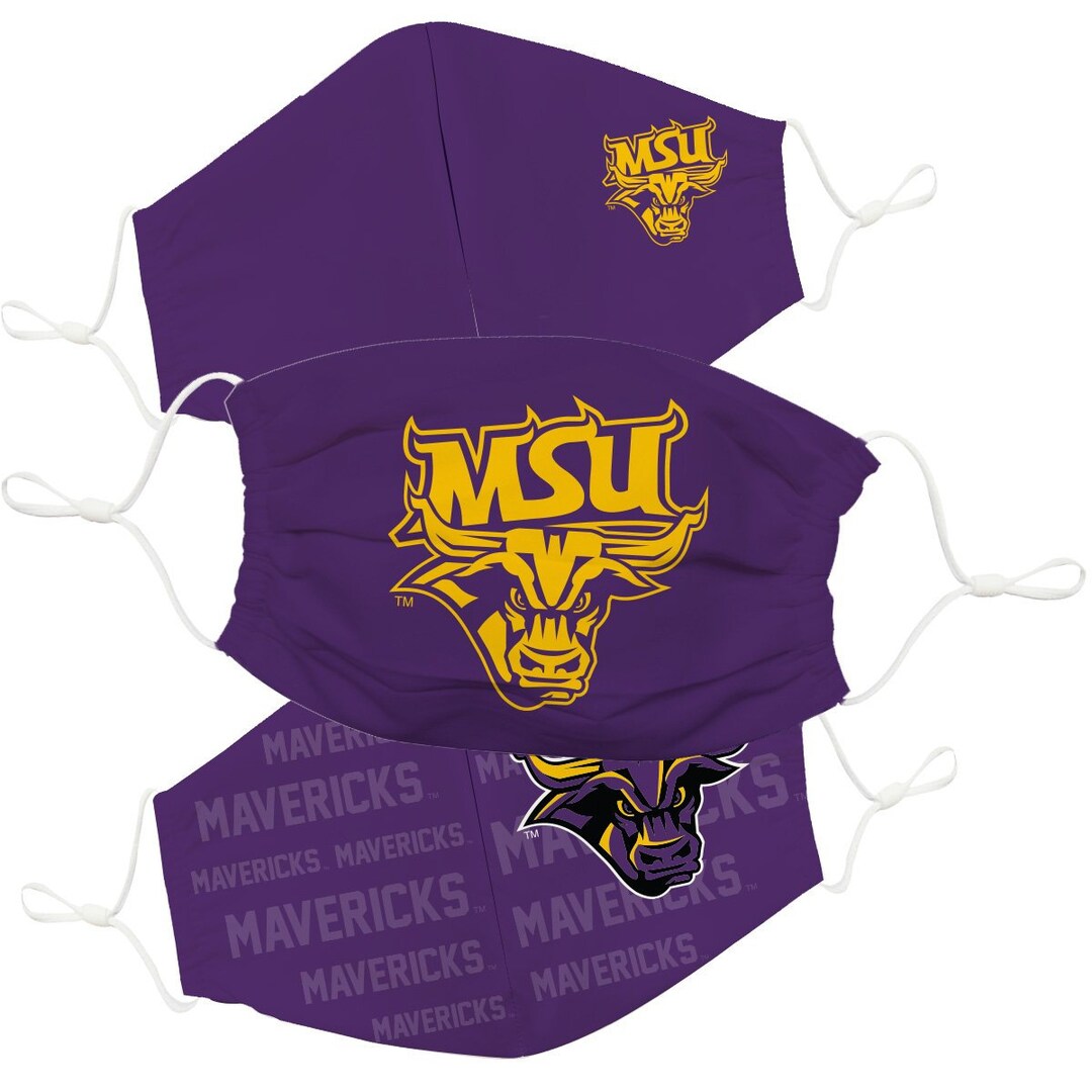 Minnesota State Mavericks Face Mask Purple Set of Three - Etsy