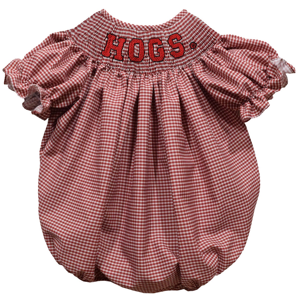 Arkansas Razorbacks Smocked Red Gingham Short Sleeve Girls - Etsy