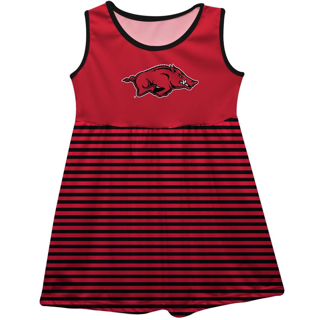 Arkansas Razorbacks Vive La Fete Girls Game Day Sleeveless Tank Dress ...