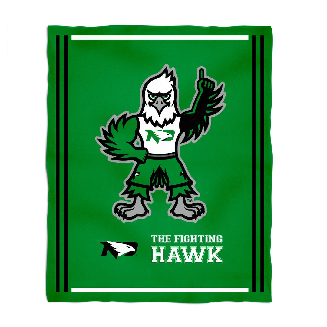 North Dakota Fighting Hawks Vive La Fete Kids Game Day Green Plush Soft ...