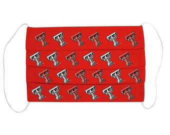 Texas Tech Face Mask - Etsy