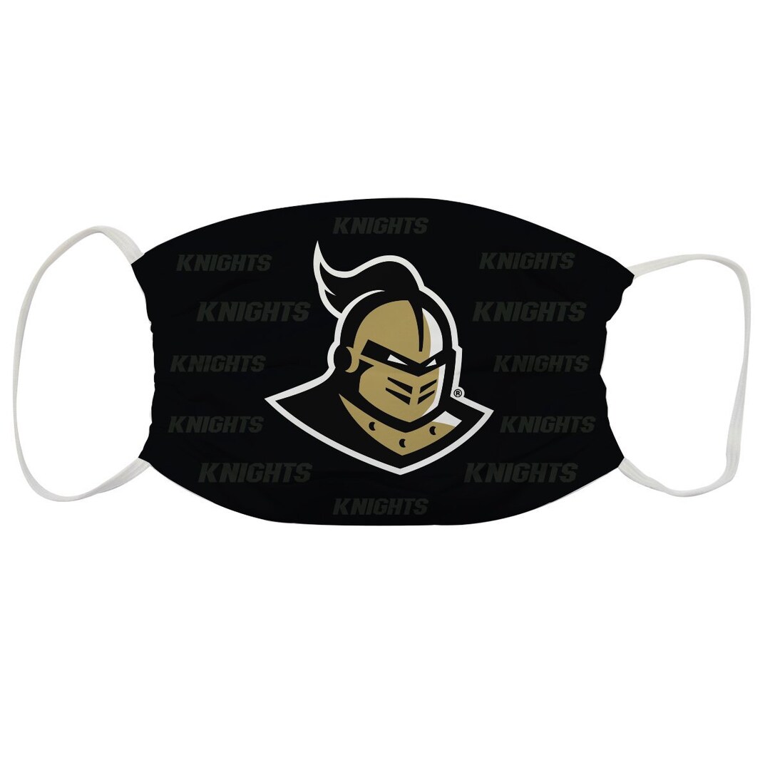 UCF Knights Face Mask Black All Over Logo - Etsy