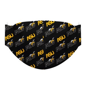 Alabama State Hornets Face Mask Black All Over Logo ASU - Etsy