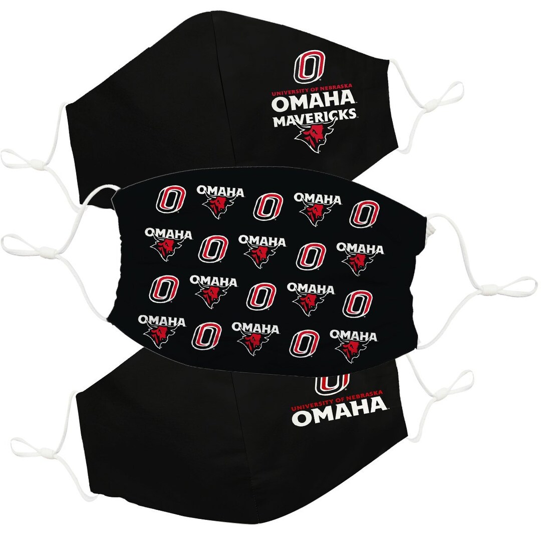 Omaha Mavericks Face Mask Black Set of Three - Etsy