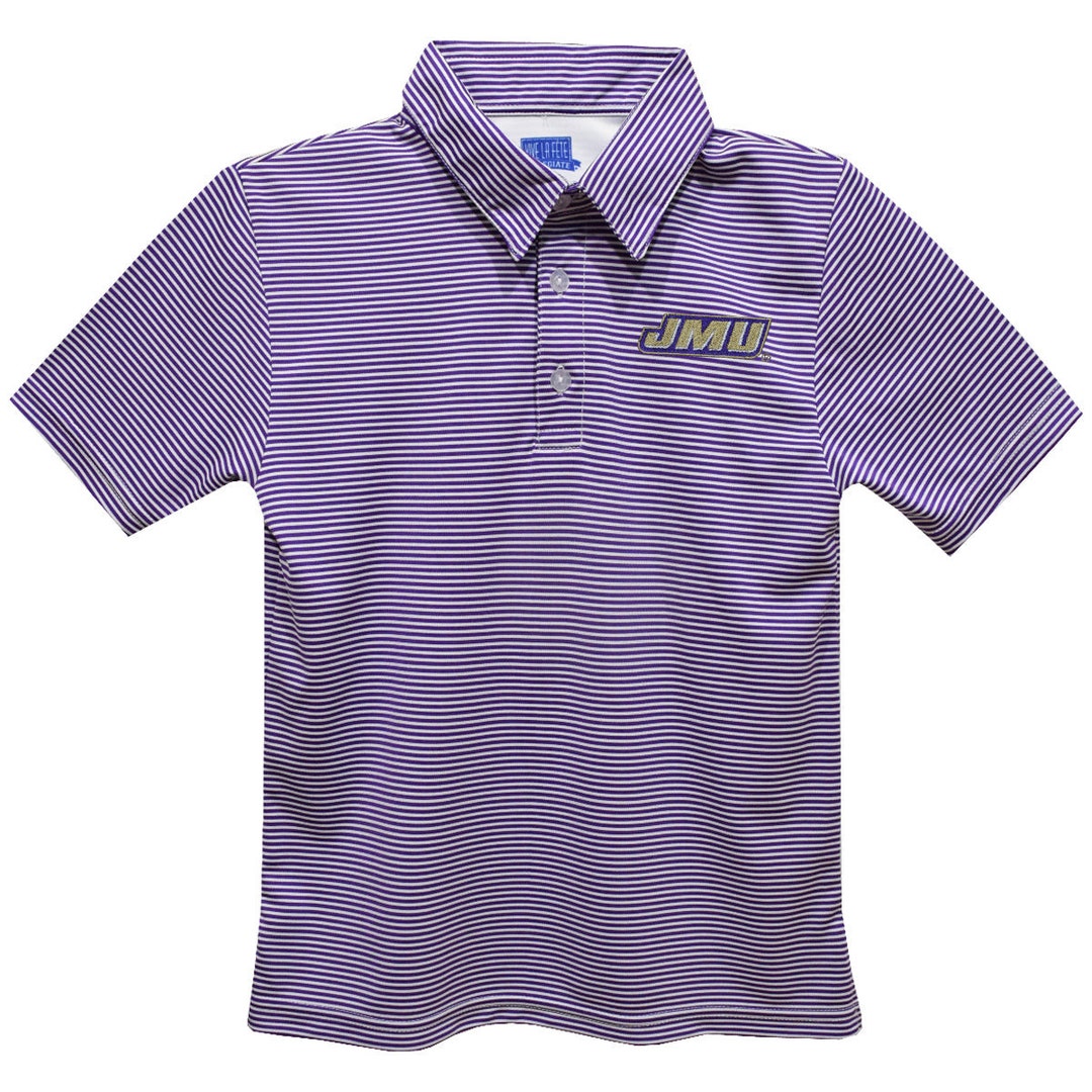 JMU Dukes Embroidered Purple Stripes Short Sleeve Polo Box - Etsy