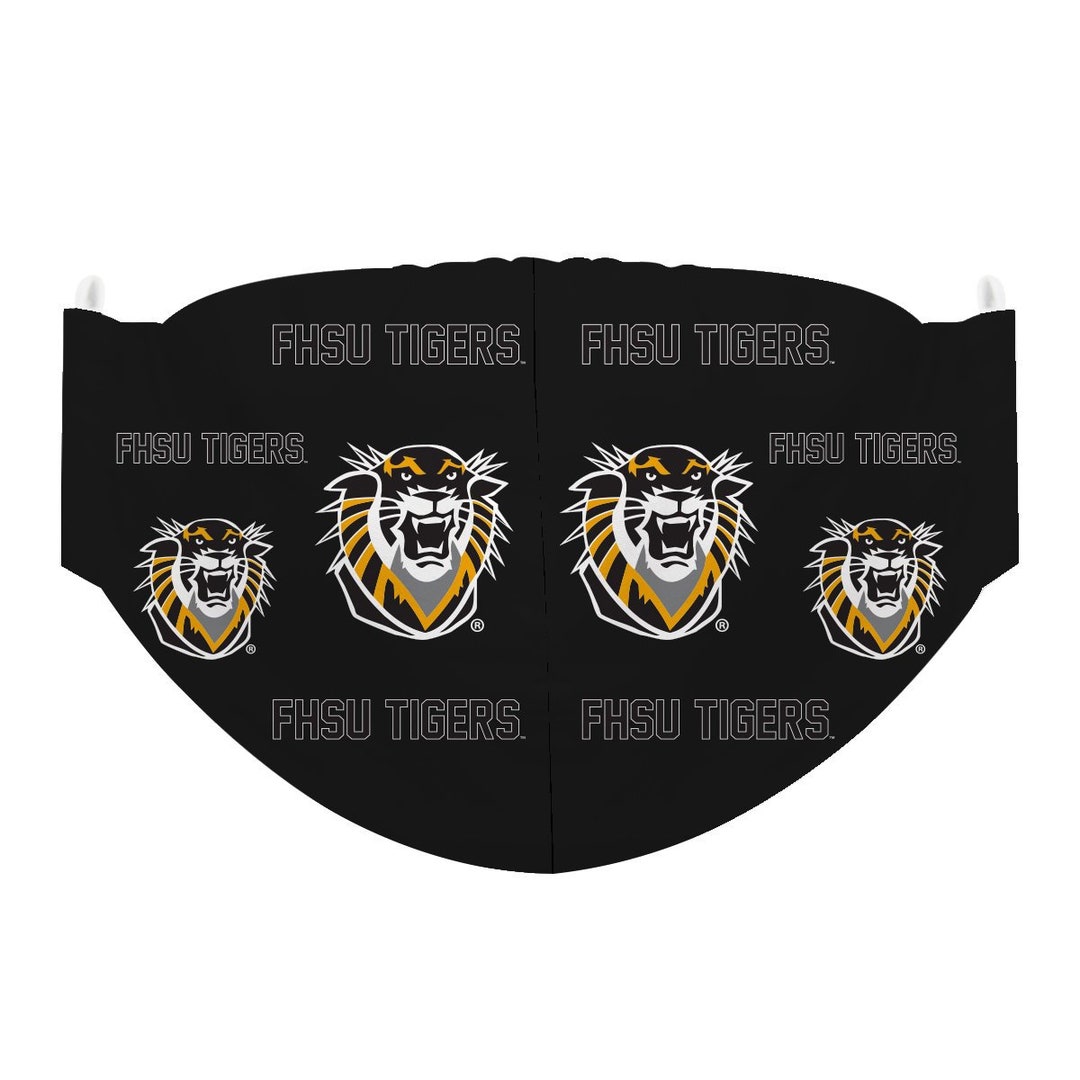 Fort Hays State University Tigers Face Mask Black All Over Logo FHSU - Etsy