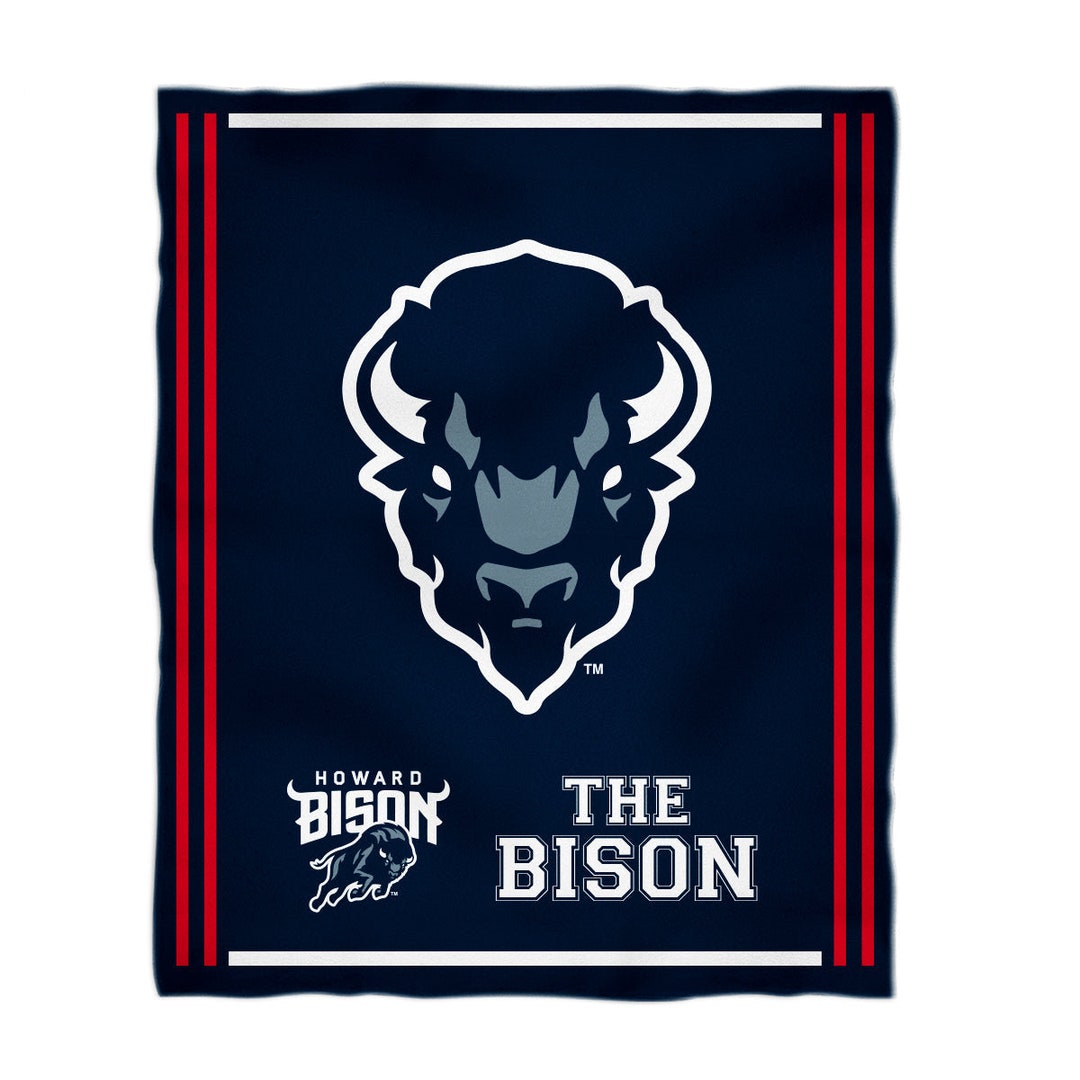 Howard University Bison Vive La Fete Kids Game Day Navy Plush Soft ...