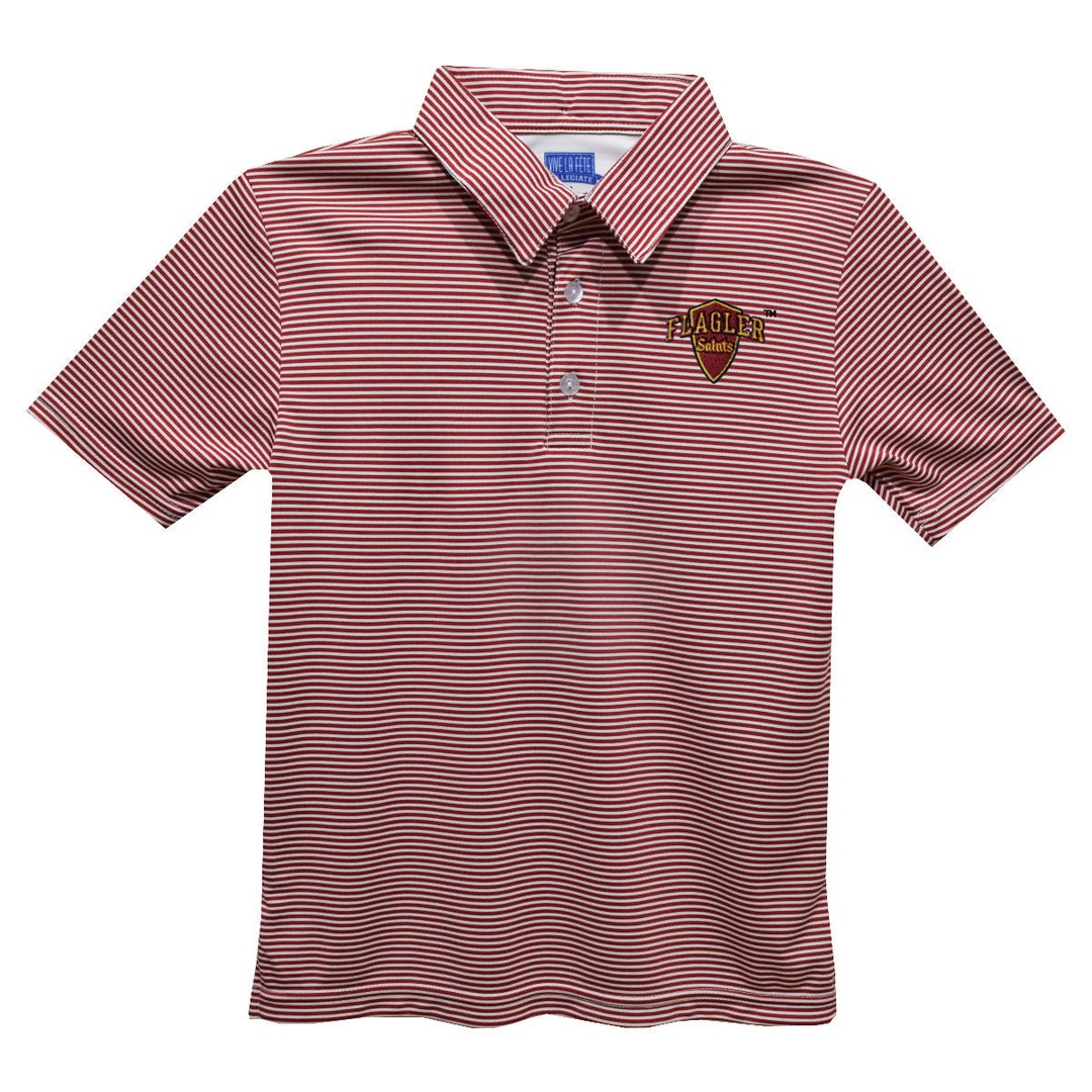 Flagler College St. Augustine Saints Embroidered Red Stripes Short ...