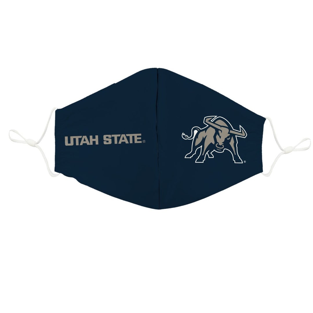 Utah State Aggies Face Mask Solid Navy - Etsy
