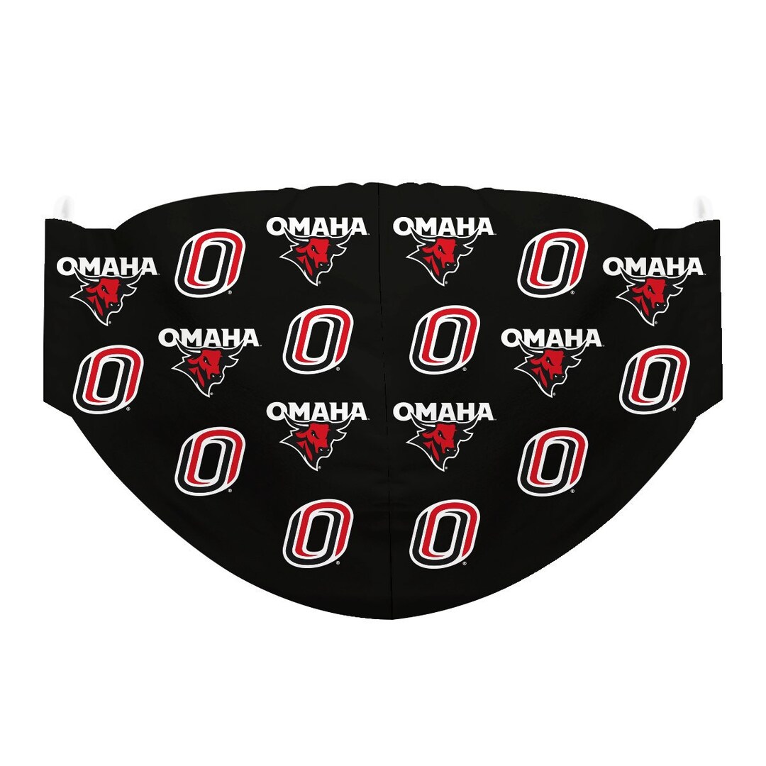 Omaha Mavericks Face Mask Black All Over Logo - Etsy