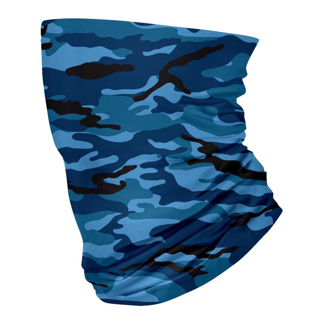 Ocean Blue Camo Neck Gaiter - Etsy