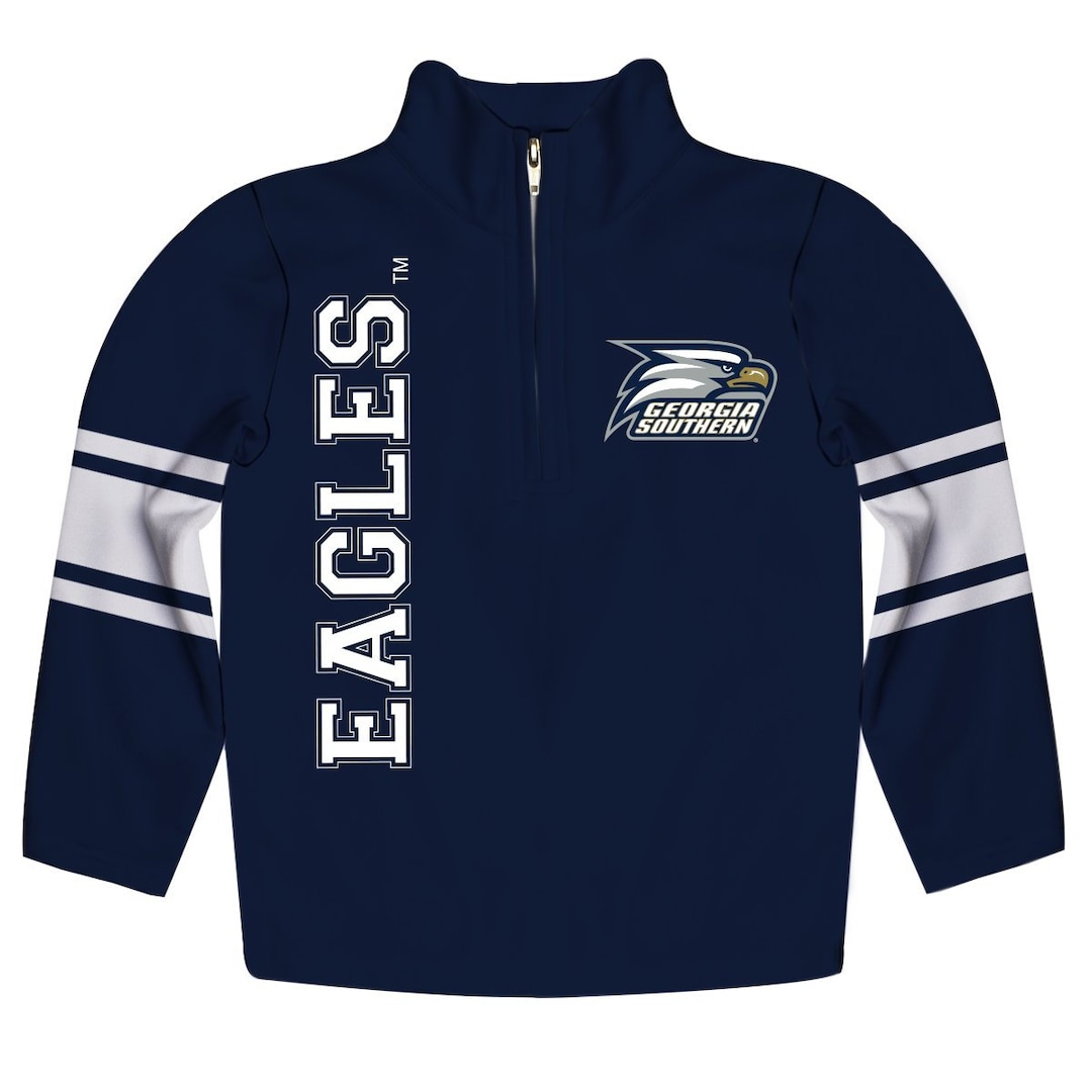 Georgia Southern Stripes Blue Long Sleeve Quarter Zip Sweatshirt - Etsy