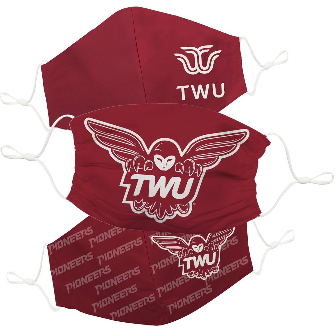 Texas Women University Pioneers Face Mask Maroon Set of Three - Etsy