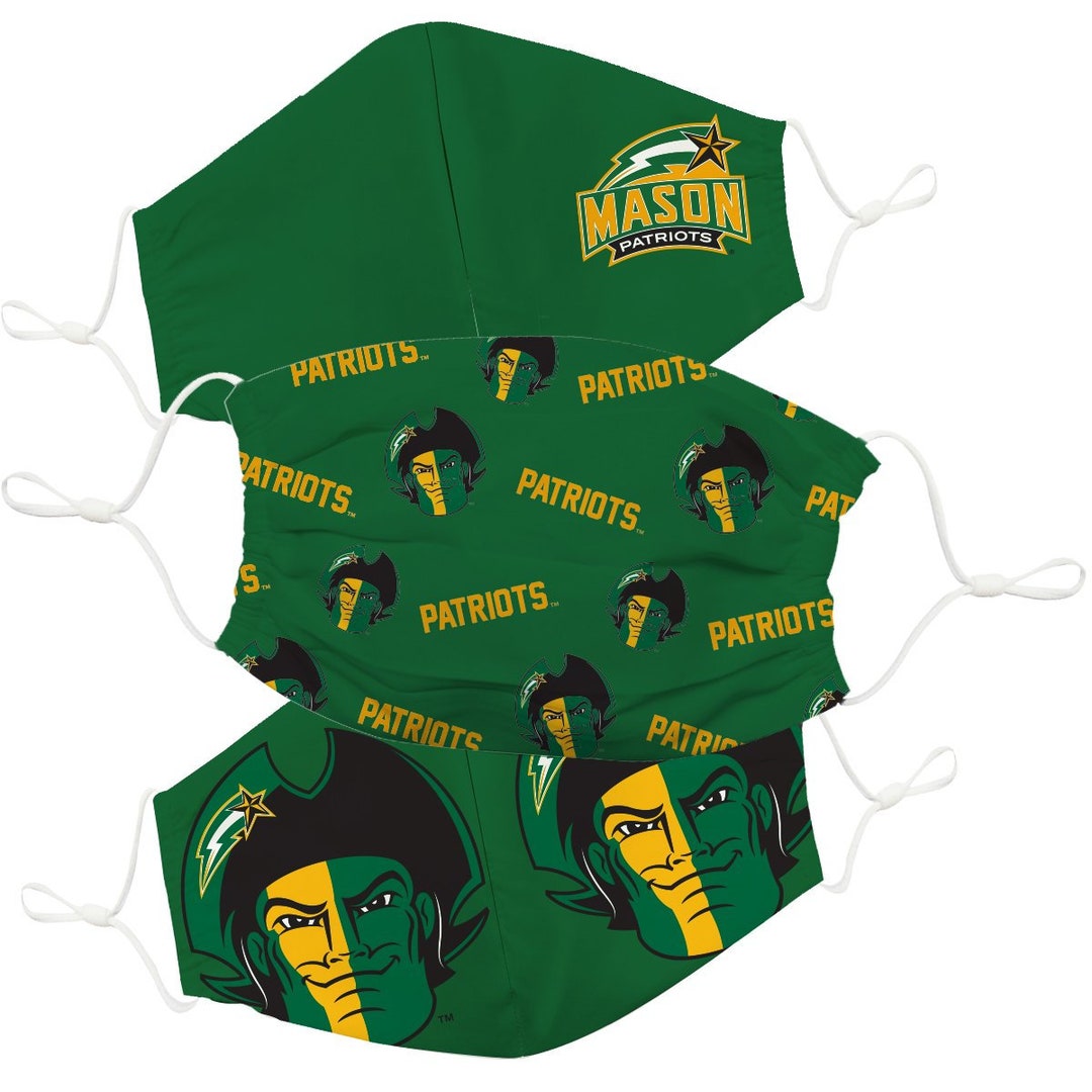 George Mason Patriots Face Mask Green Set of Three - Etsy