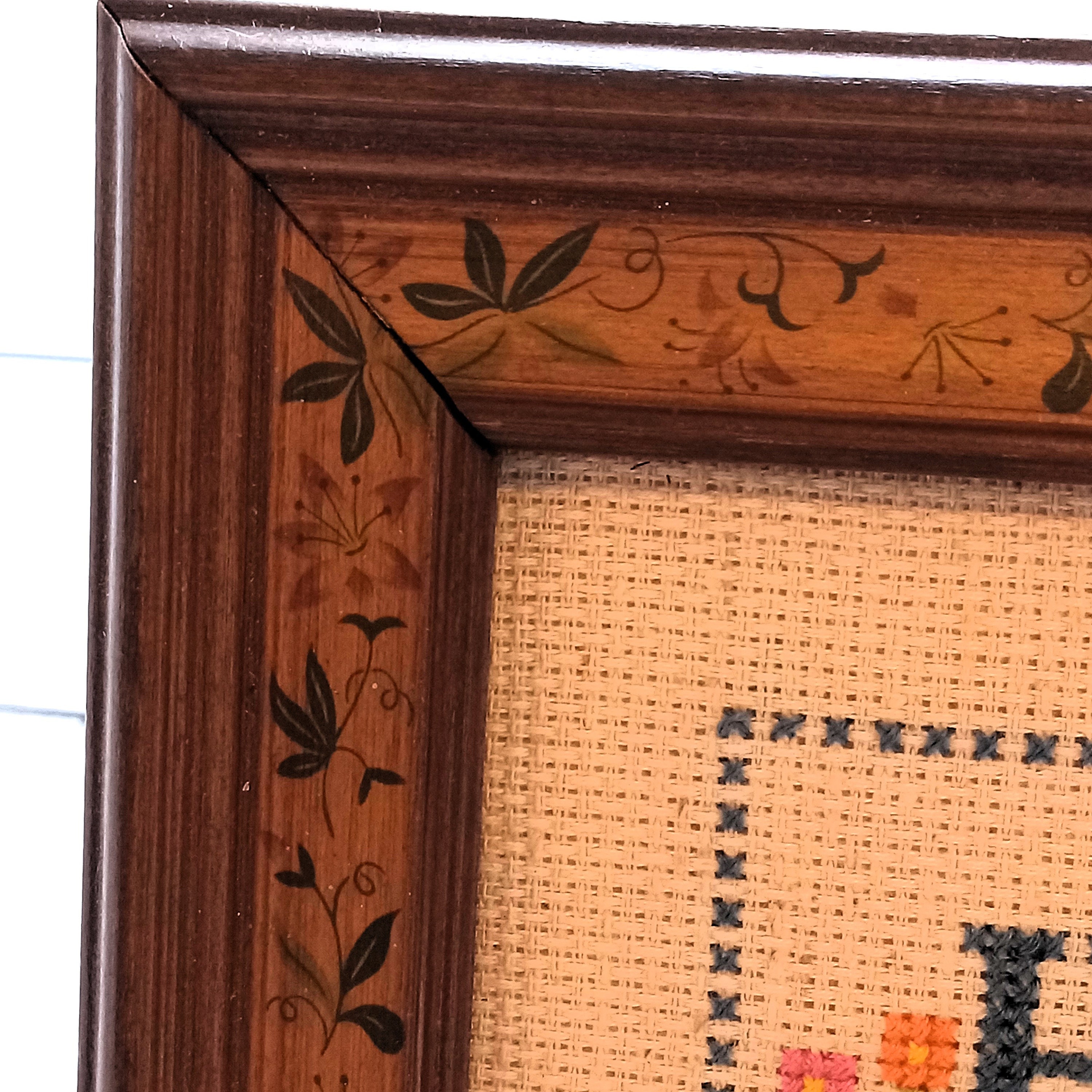 Finished Cross Stitch, Happy Day Embroidery, Framed Stitchery - Etsy