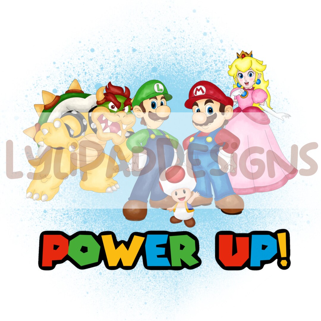 Power up Video Game Characters PNG - Digital Download - Etsy