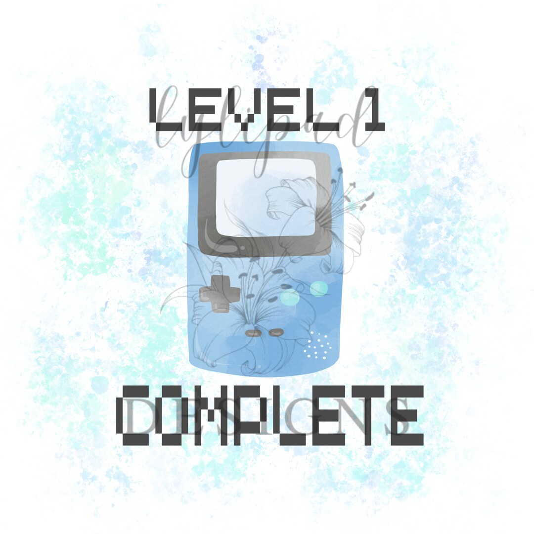 Level 1 Complete Video Game PNG - Digital Download - Etsy