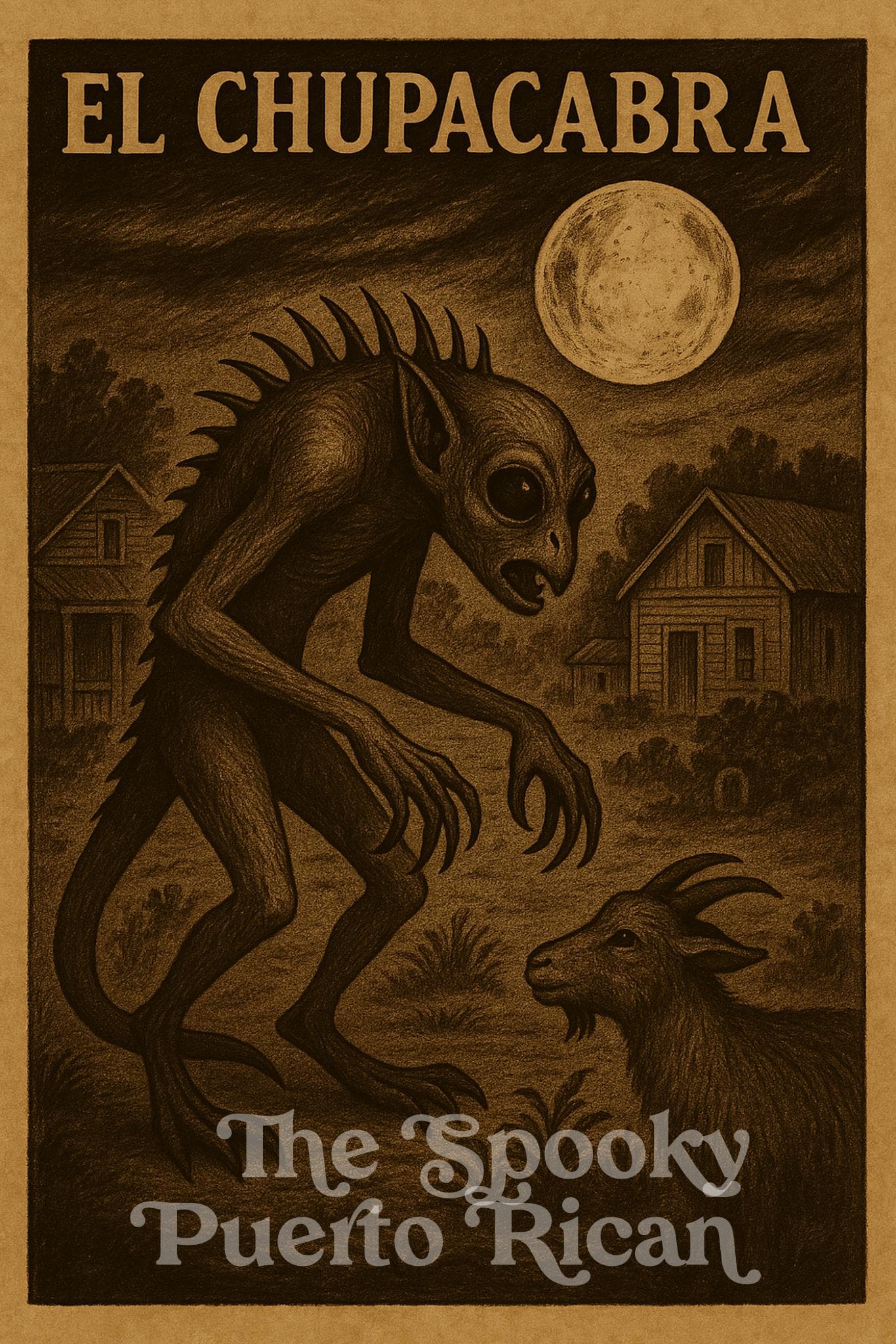 Puerto Rican Folklore Art Print Bundle: El Chupacabra & El Cuco ...