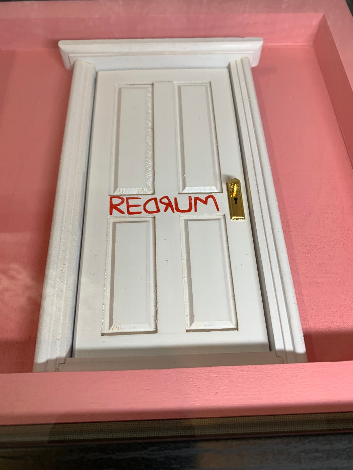 The Shining redrum Door Diorama. 9 X 9 | Etsy